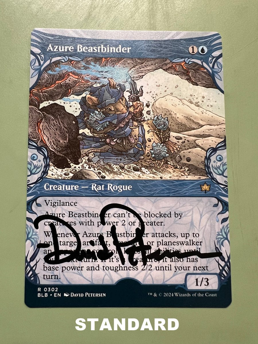 Azure Beastbinder Artist Proof | Mouse Guard