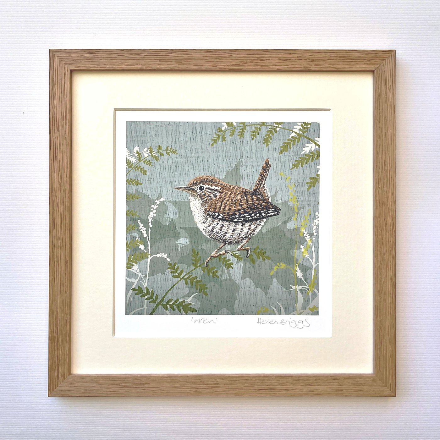ENGLISH WREN ART PRINT | Helen Briggs Design- Bird Artwork and Nature ...