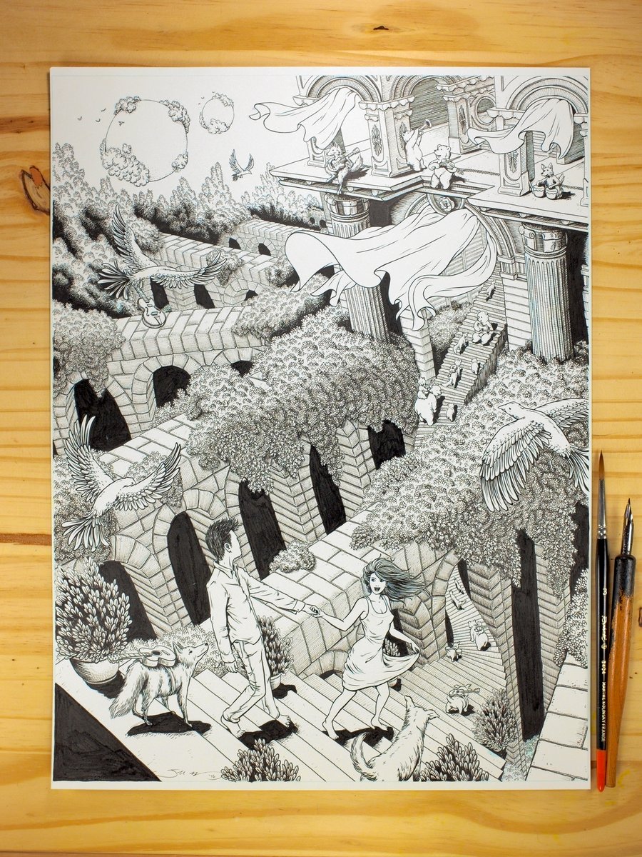 Original Ink Drawing - DMB Cincy 2016 | JAMES FLAMES - Prints, Posters ...