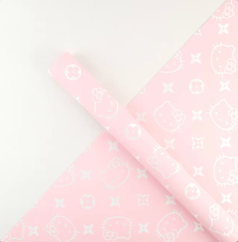 Hello Kitty Lv Pink Floral Paper | Maria's Amor