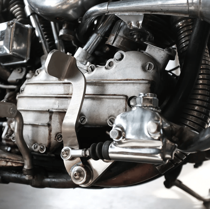 SLING SHOT HYDRAULIC BRAKE PEDAL KIT MILD STEEL / CONE | Chopper Dreams