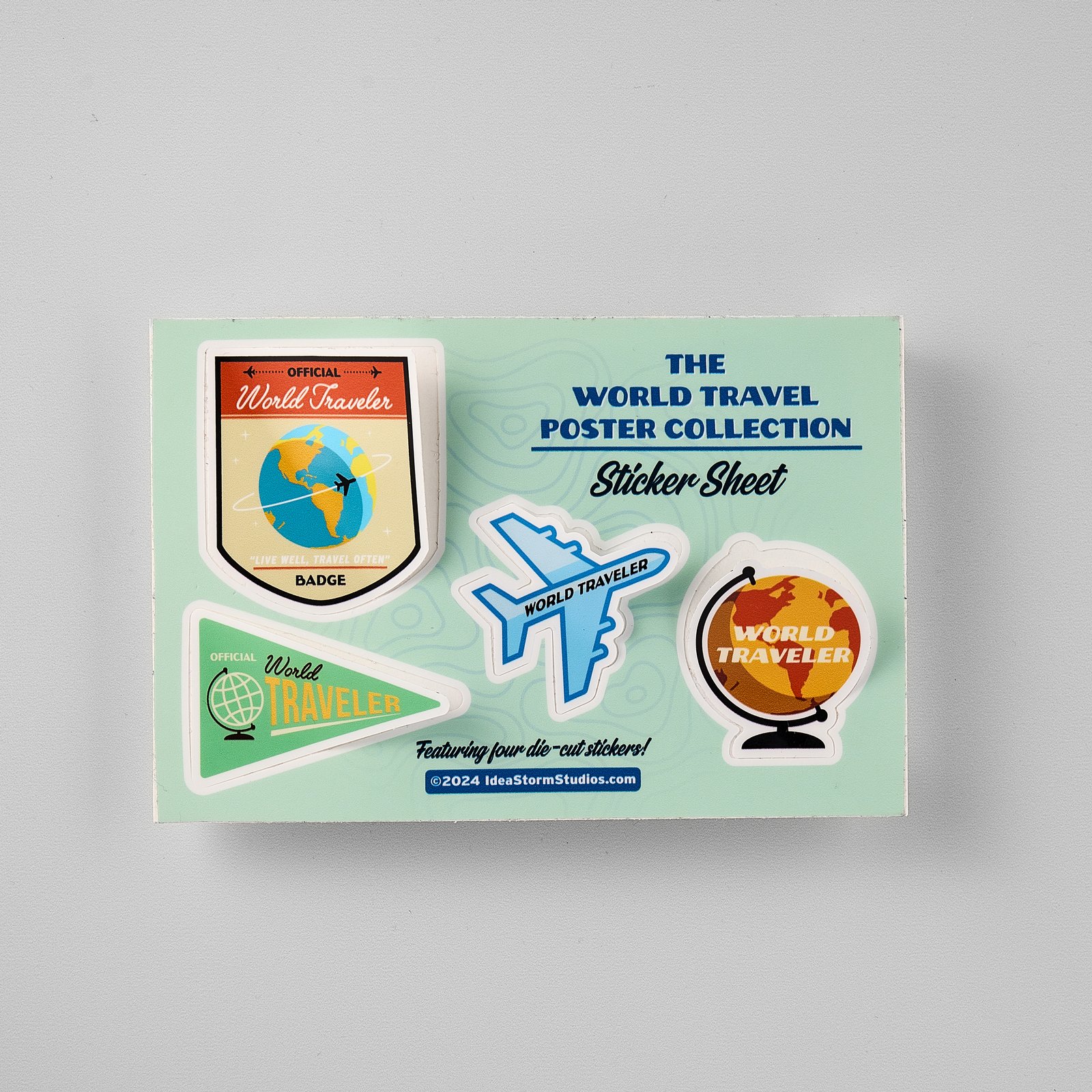 IdeaStorm Studio Store — World Travel Sticker Sheet