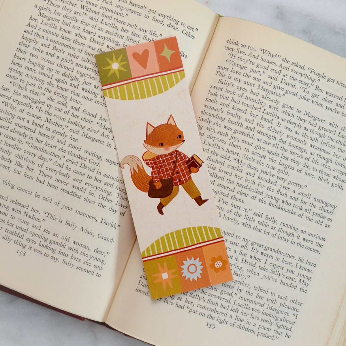 Artwork by Julianna Swaney — Bookish Fox Bookmark