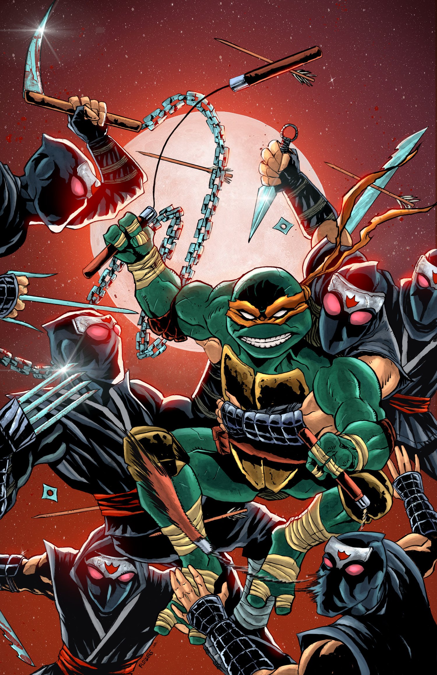 PRE-ORDER - TEENAGE MUTANT NINJA TURTLES #2 | Jason Flowers Art