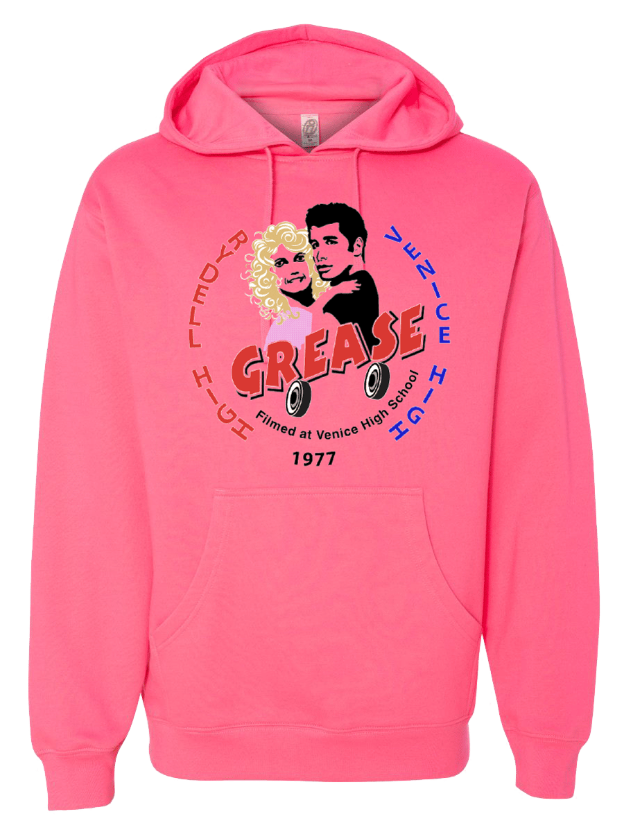 GREASE design-Hoodie - Dark Pink | Venice Stuff