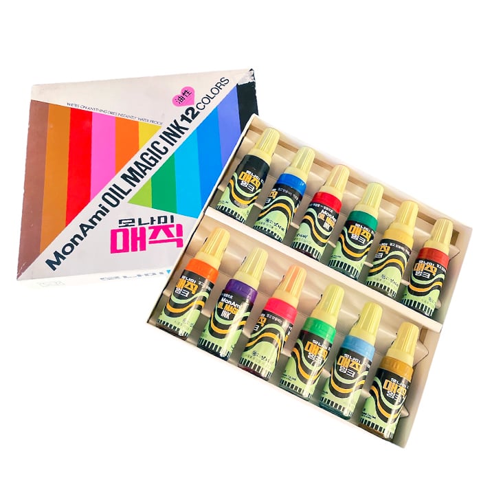 monami oil magic ink marker box 12 - south korea | Magico24h