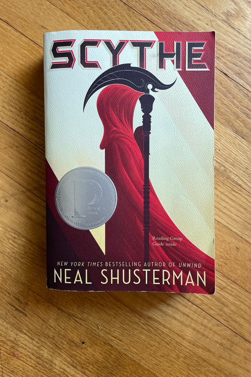 Scythe by Neal Shusterman (Arc of a Scythe #1) | The Dog Gone Bookshop