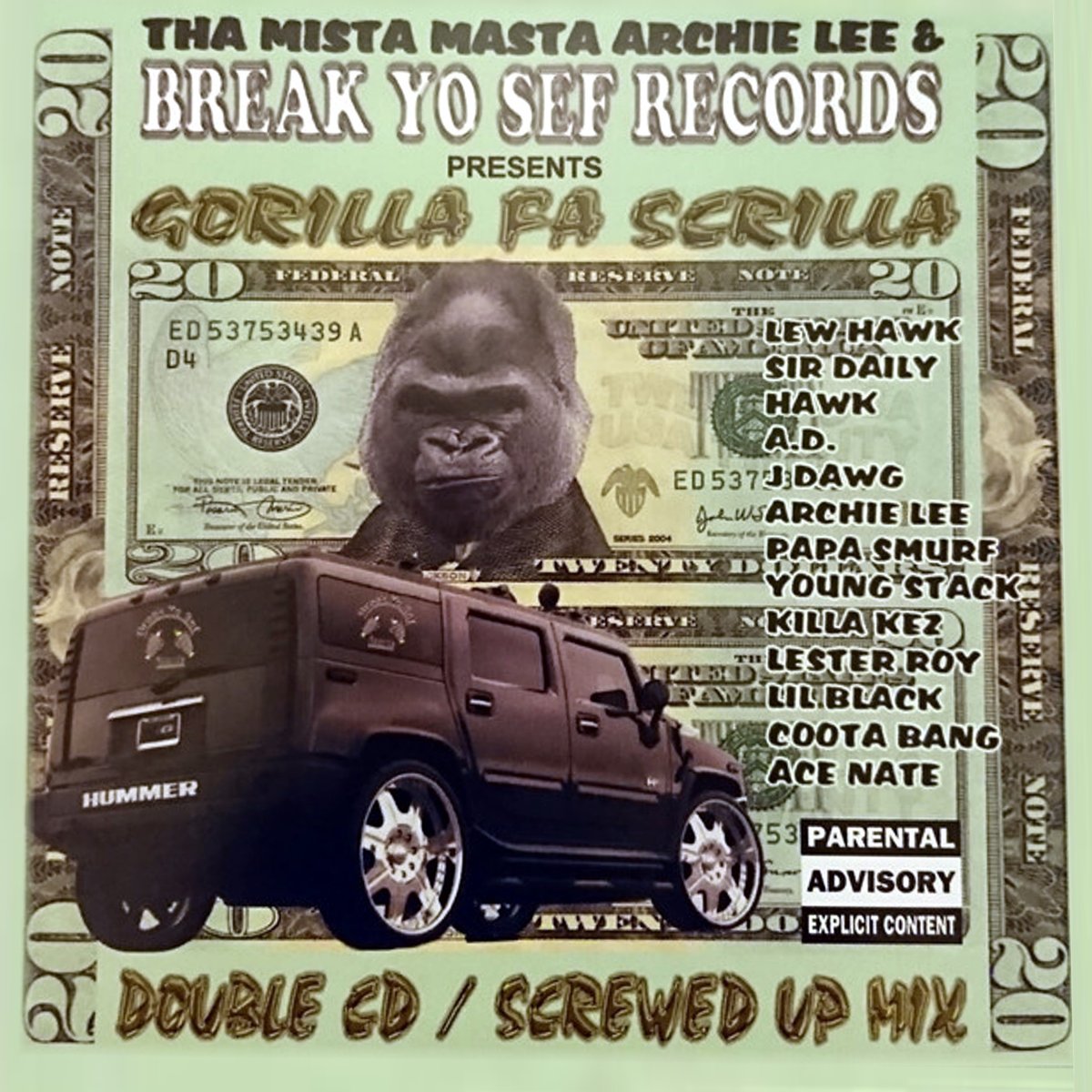 Mista Masta Archie Lee - Gorilla Fa Scrilla (Double CD) | Rare Texas ...