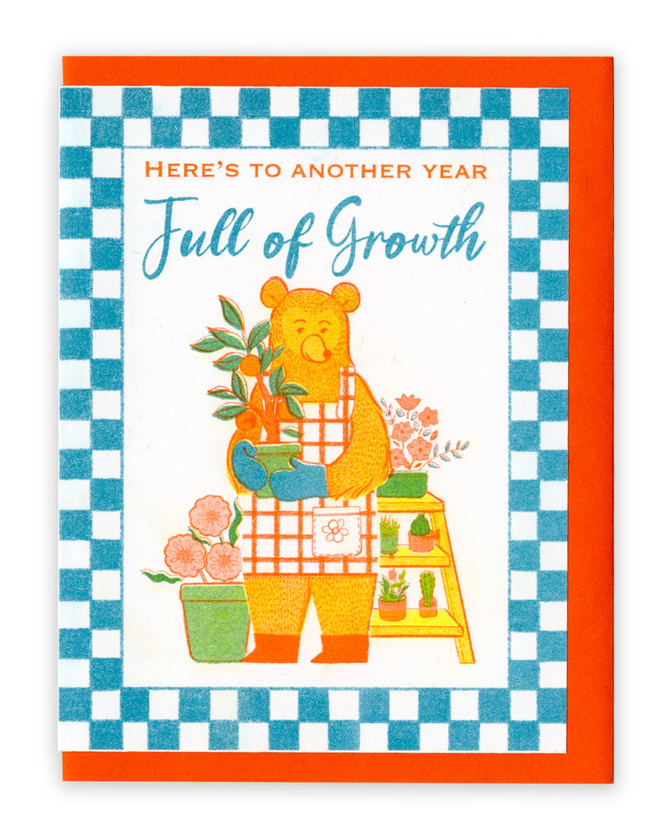 RISO Plants, Full of Growth Card | Phoebe Paper