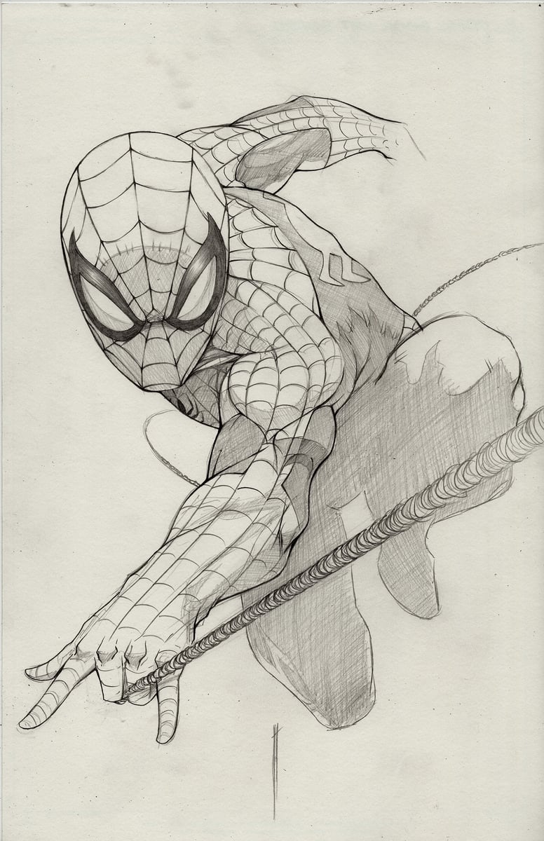 WEB MASTER ORIGINAL PENCIL ART SIGNED | Atomic Studios