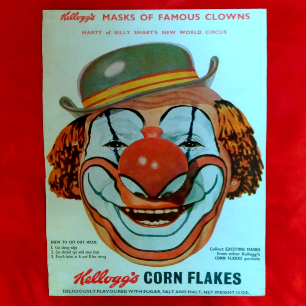 Marty (Billy Smart's Circus) - Kelloggs Corn Flakes Masks of Famous ...
