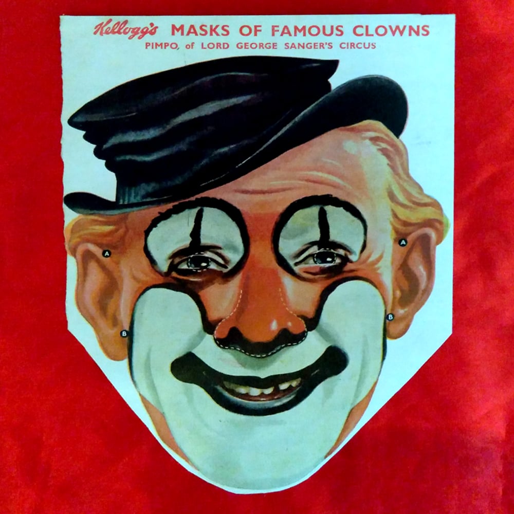 Pimpo (Lord George Sanger) - Kelloggs Corn Flakes Masks of Famous ...