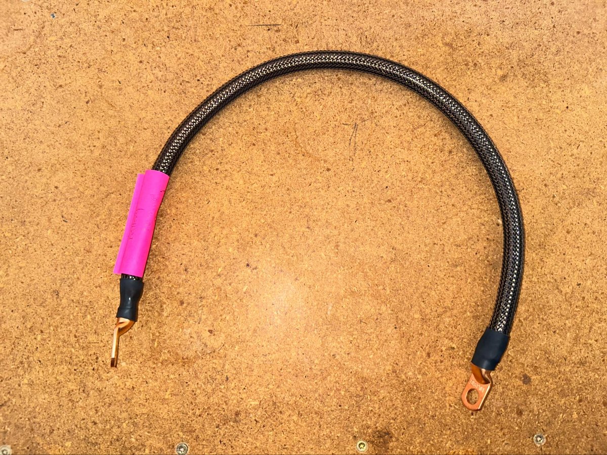 23" O Gauge Main Ground Wire carbon sleeving | pFb Products