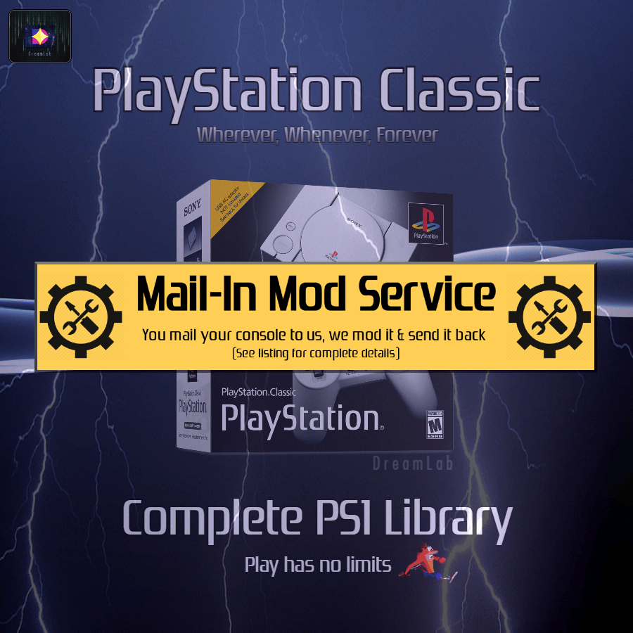 PlayStation Classic "Perfect Series" Mail-In Mod Service | DreamLab