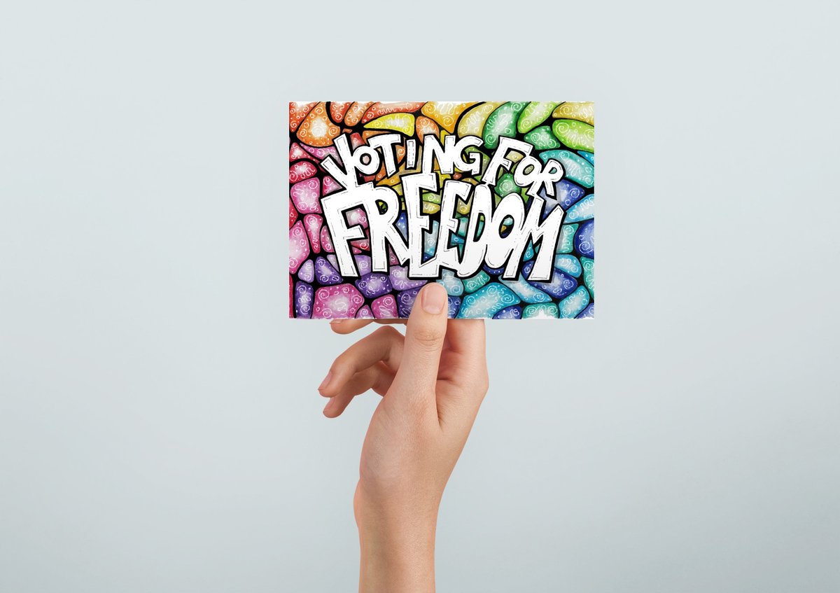 500+ Postcards - Save on BULK Postcards - "Voting for Freedom ...