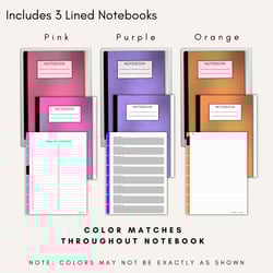 Digital Notebook Bundle 2, Template for reMarkable Paper Pro | Smart ...
