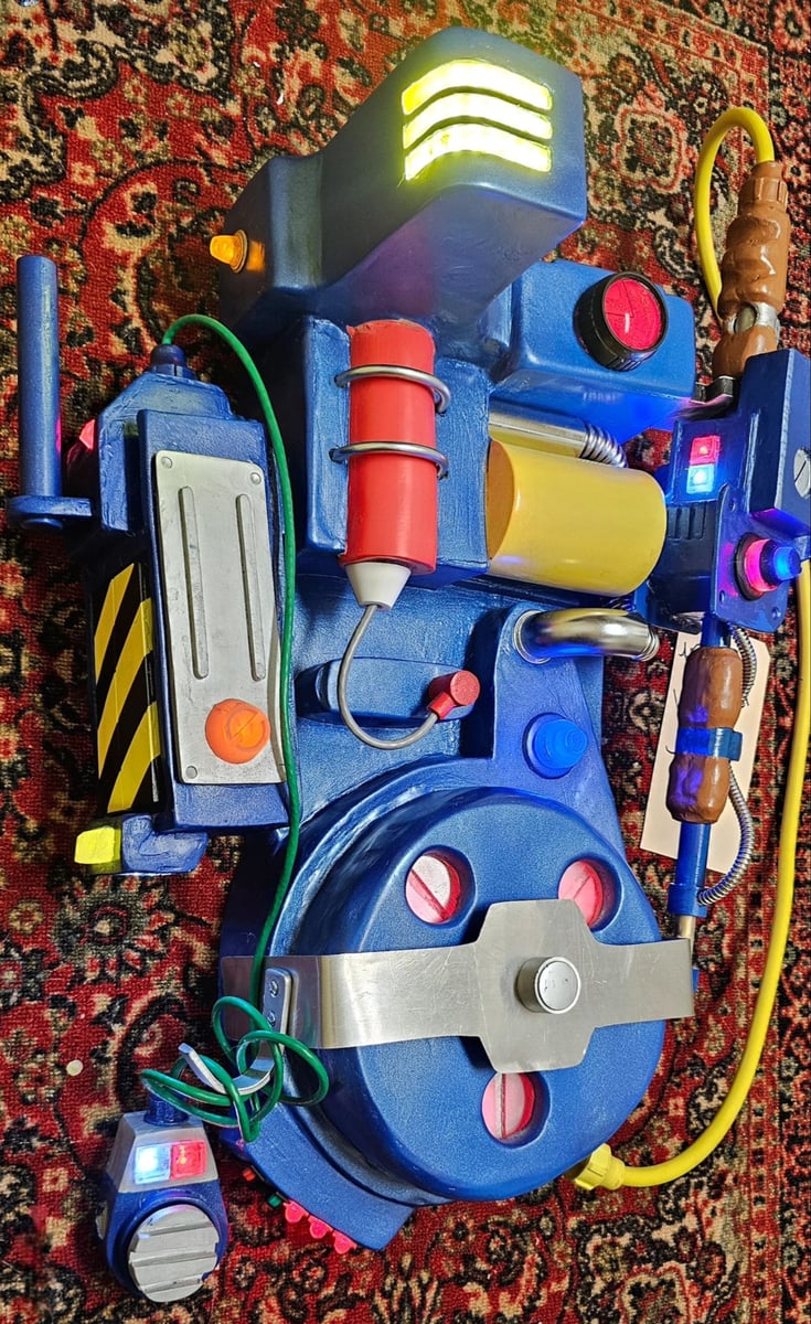 Real Ghostbusters cartoon style Proton Pack and Ghost Trap | VikingProps