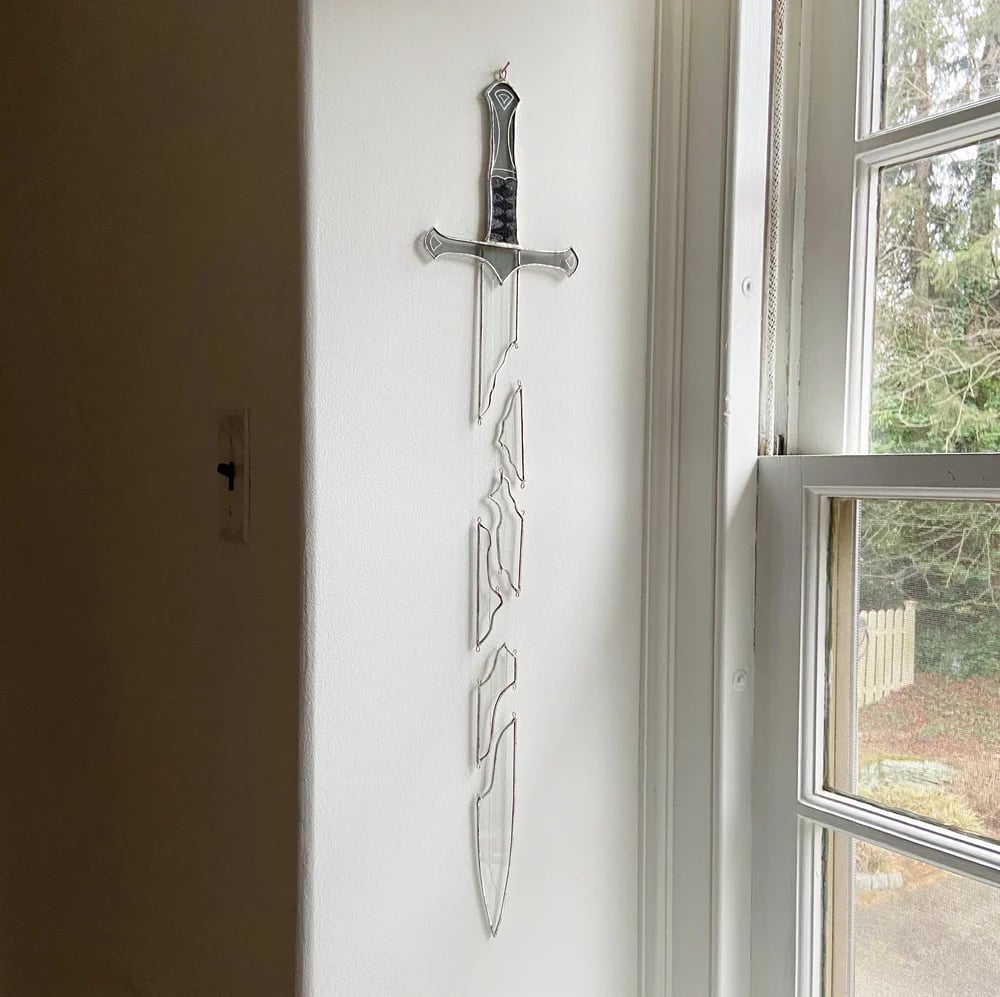 *PREORDER* The Shards of the Blade Stained Glass Hanging / ABJ glassworks
