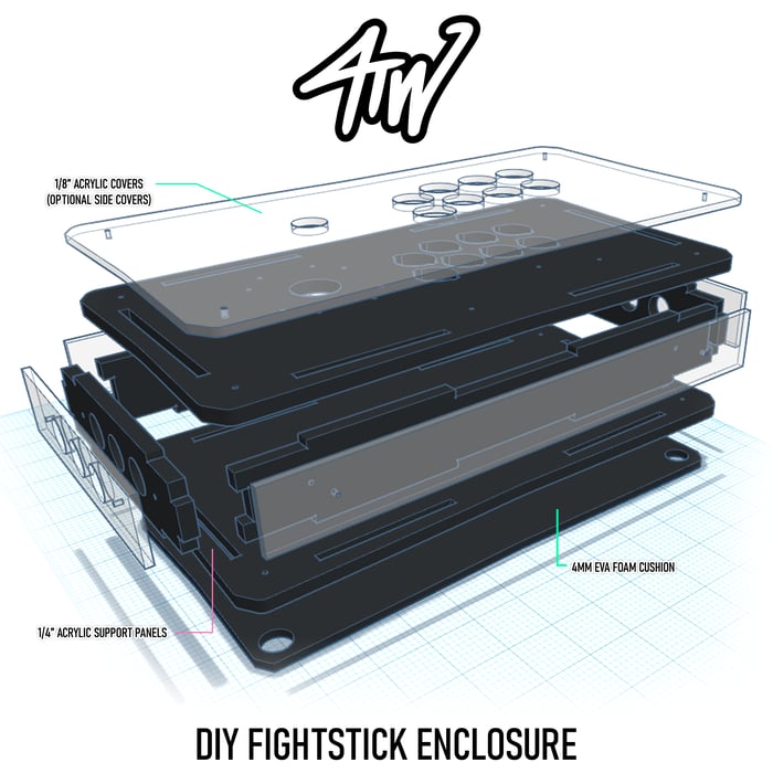 4TW DIY Fightstick Enclosure | jonyfraze