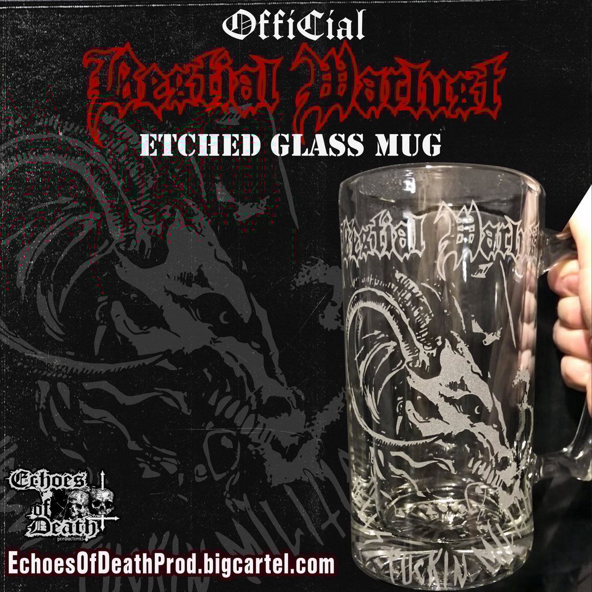 Glass Etched Mugs | Echoes of Death Productions