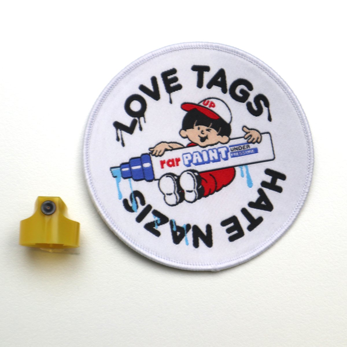 Underpressure — UP X RAR „LOVE TAGS HATE NAZIS" Patch