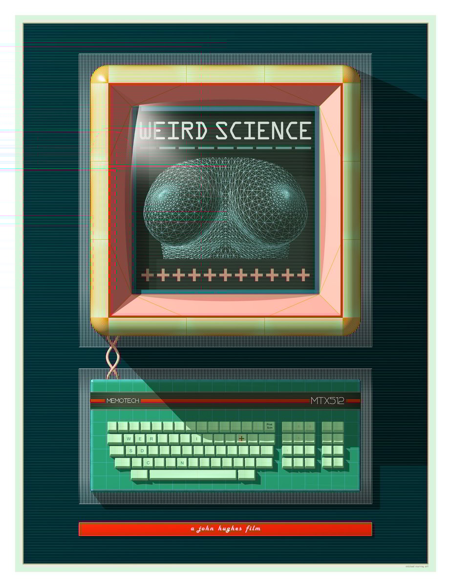 Movie Poster Art | Weird Science | Michael Murray Art Print Shop ...