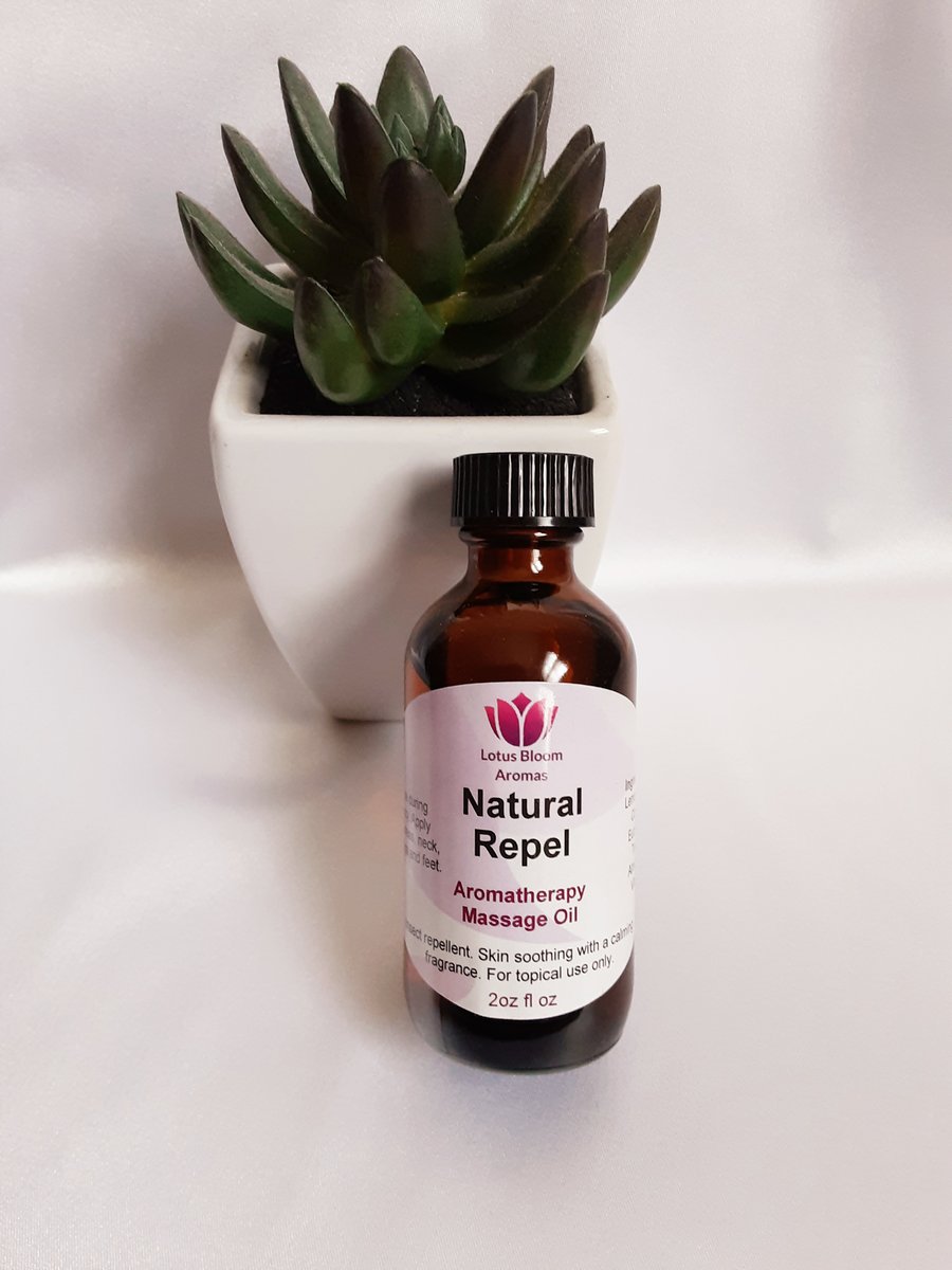Natural Repel Insect Repellent Massage Oil | Lotus Bloom Aromas™