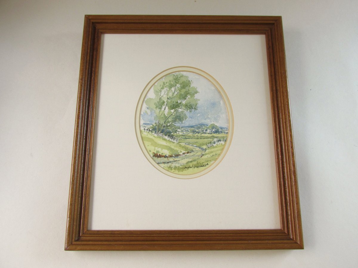 Vintage Dartmoor Devon Miniature Watercolour Painting by John Plummer ...