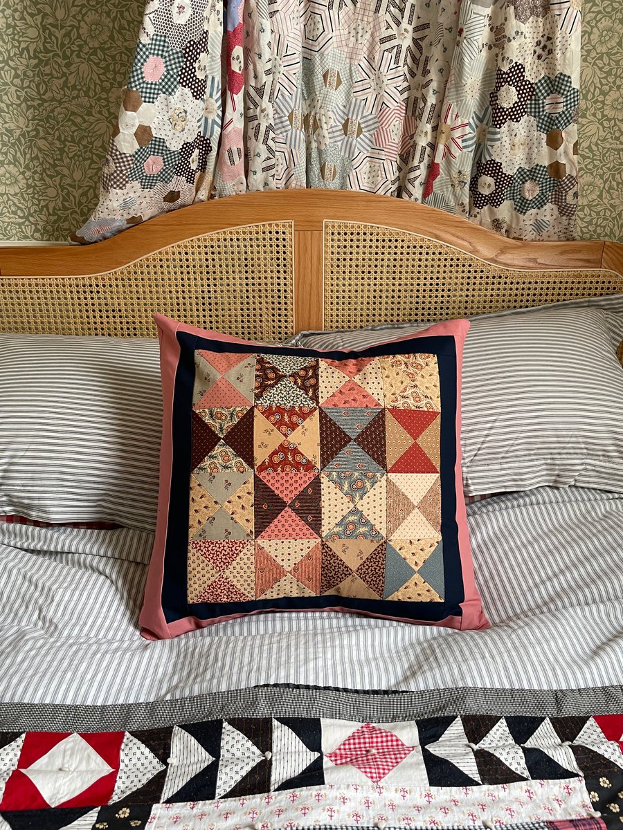 Rose Patchwork Cushion | Kate Owen