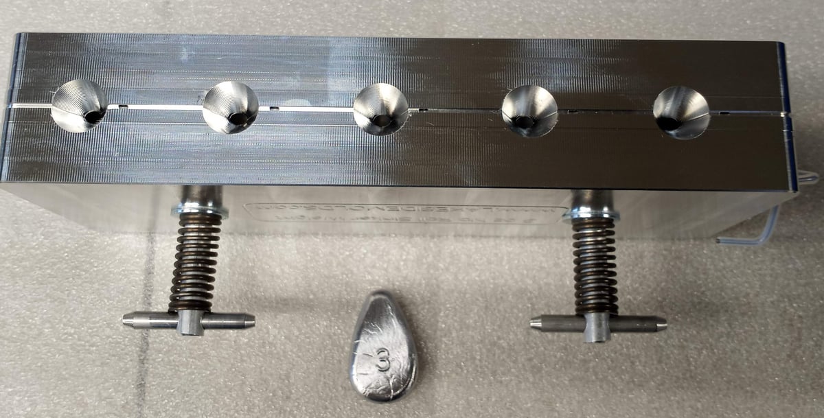 No Roll Sinker Weight Molds | Lake Side Molds (lakesidemolds.com)