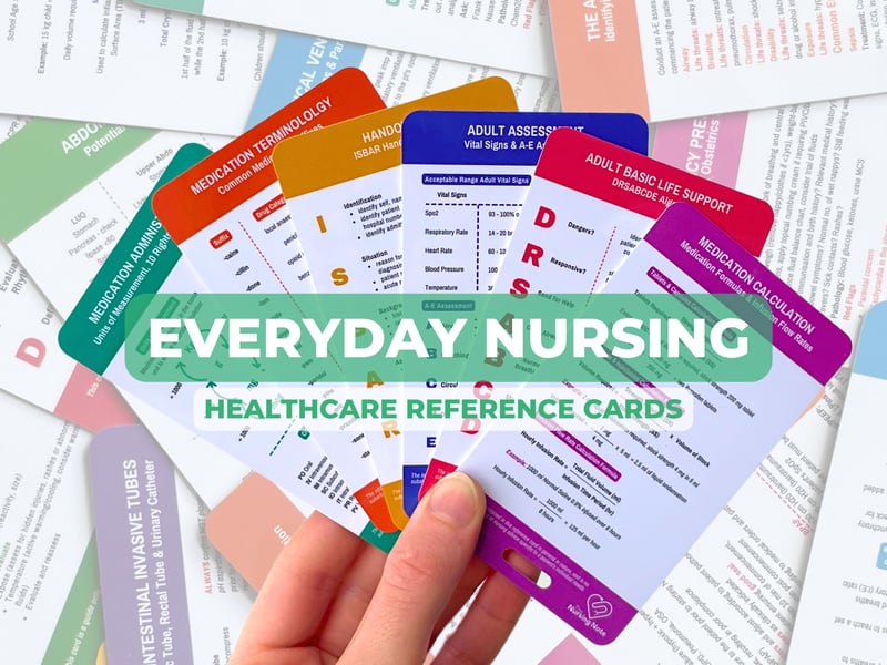 Everyday Expansion Healthcare Reference Cards | The Nursing Note