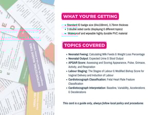 Midwifery Healthcare Reference Cards | The Nursing Note