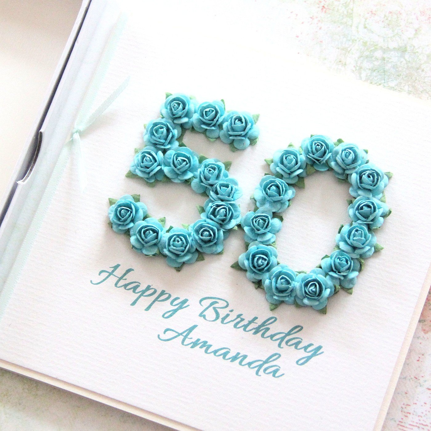Handmade 50th Birthday Card. Personalised 50 Card. 8 Colours. | the ...