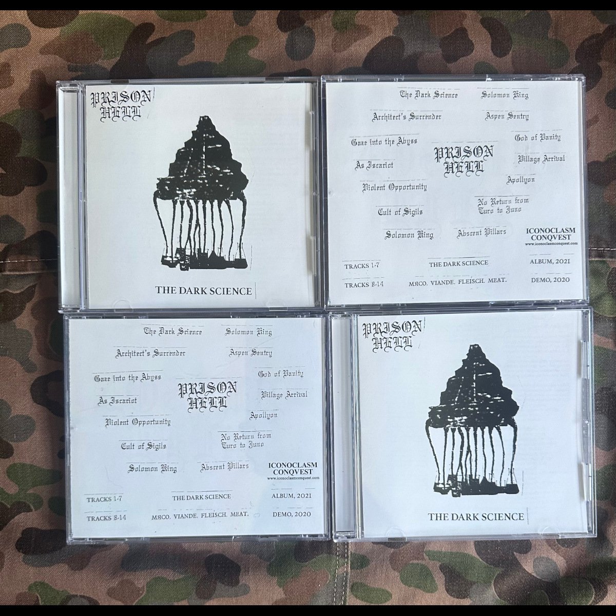 Prison Hell - The Dark Science cd | War Vellum