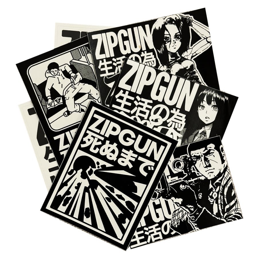Zipgun sticker pack