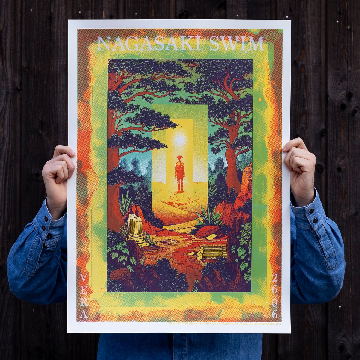 Nagasaki Swim // Screenprinted Gig poster | Douwe Dijkstra