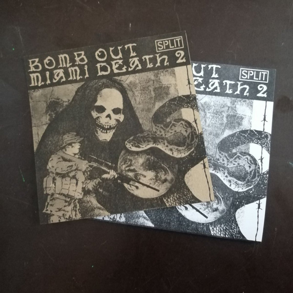 Funeral Moon Records — Bomb Out/Miami Death 2 "Split" 7-inch (German ...