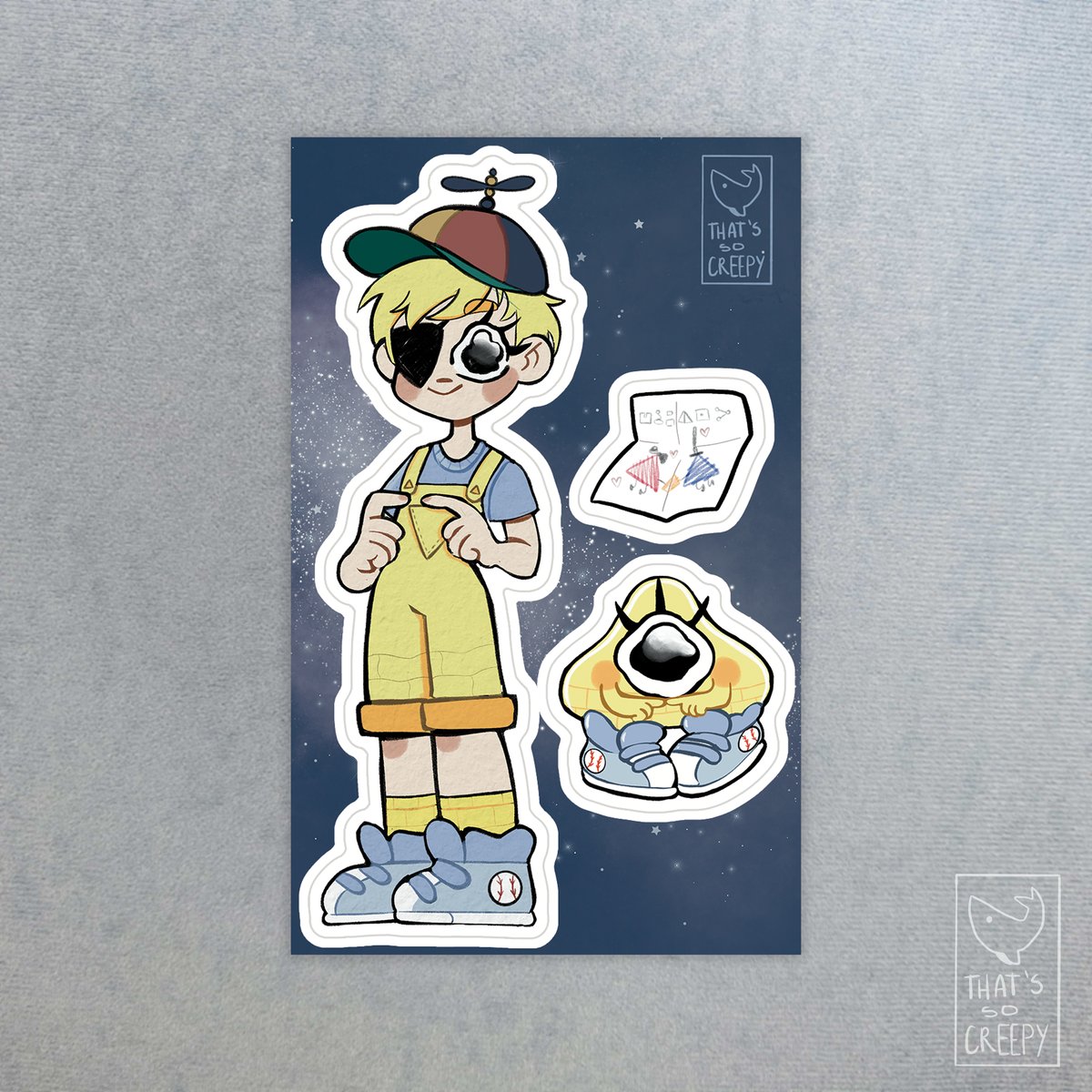 [GRAVITY FALLS]- Baby Bill Cypher - Vinyl Sticker sheet | Thatssocreepy ...