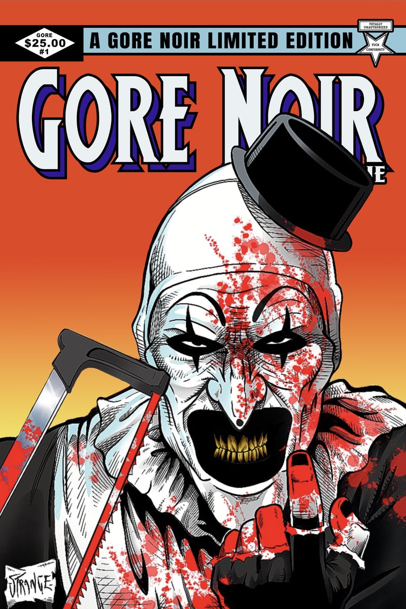 Bloody Terrifier Tribute Comic Sized Magazine LE | Gore Noir Magazine