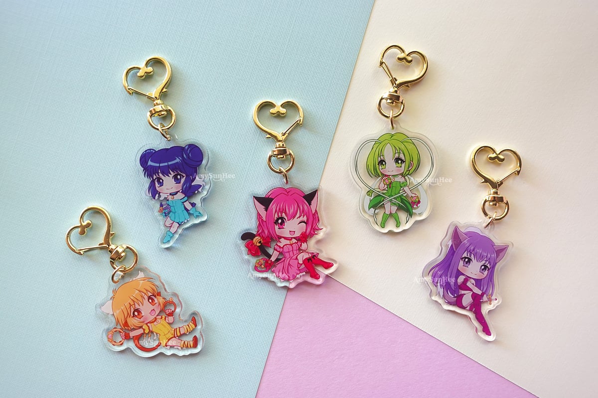 Tokyo Mew Mew acrylic keychains | AmySunHee