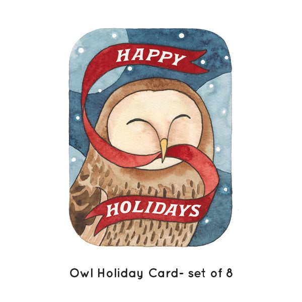 Holiday Owls Card Sets | Bowerbox Press