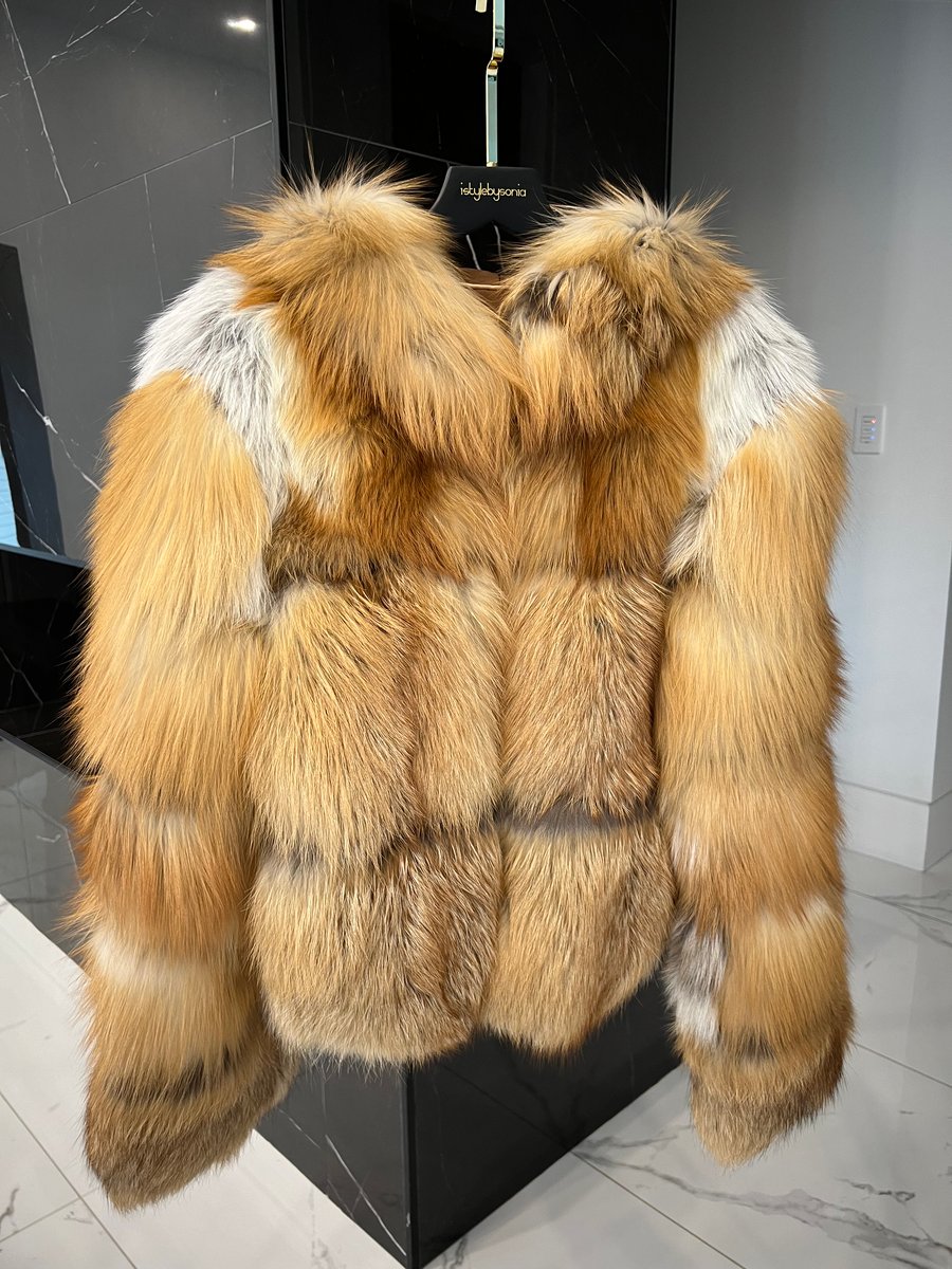Passion Fox Fur Bomber / istylebysonia