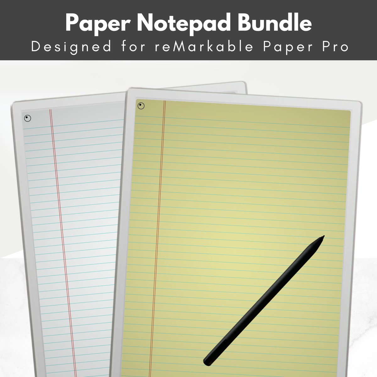 Yellow Notebook Paper Template PAD PAPER AND NOTEBOOK** **LINE