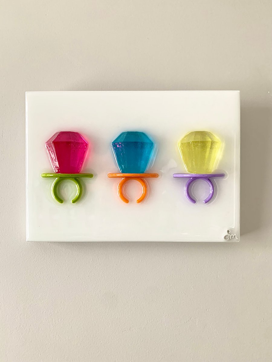 Mini Ring Pops - 90s Sweets Art | Shamaine Murphy