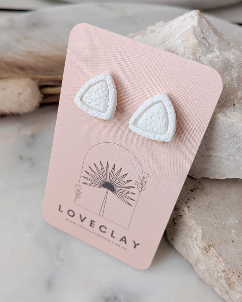 Vanilla Triangle Clip On | LOVECLAY