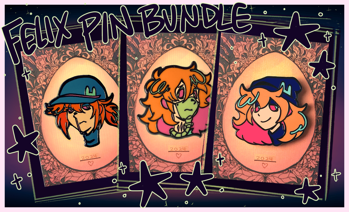 Felix Pin Bundle | DeathSitter Shop