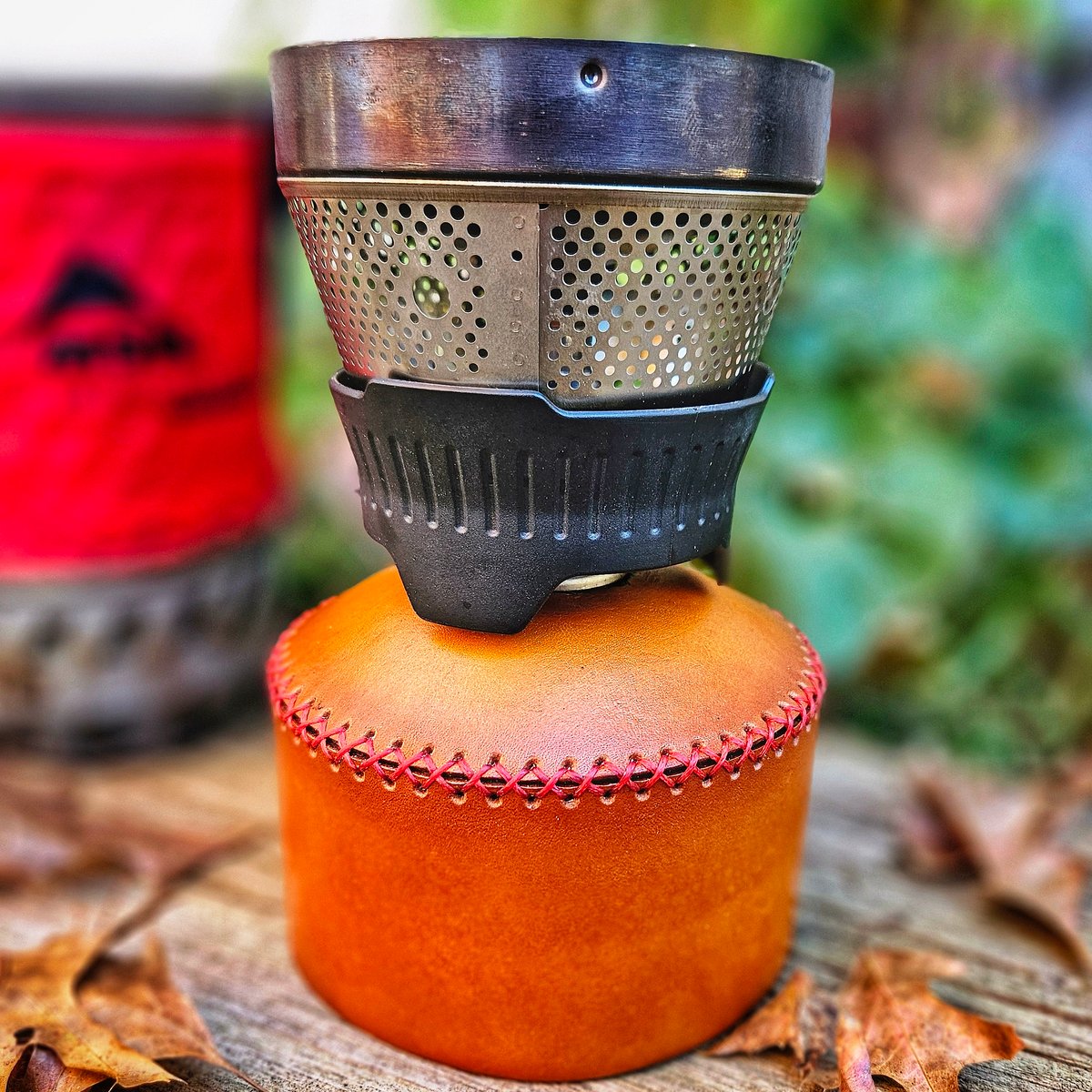 230g leather isobutane cover | Red J Leatherwork