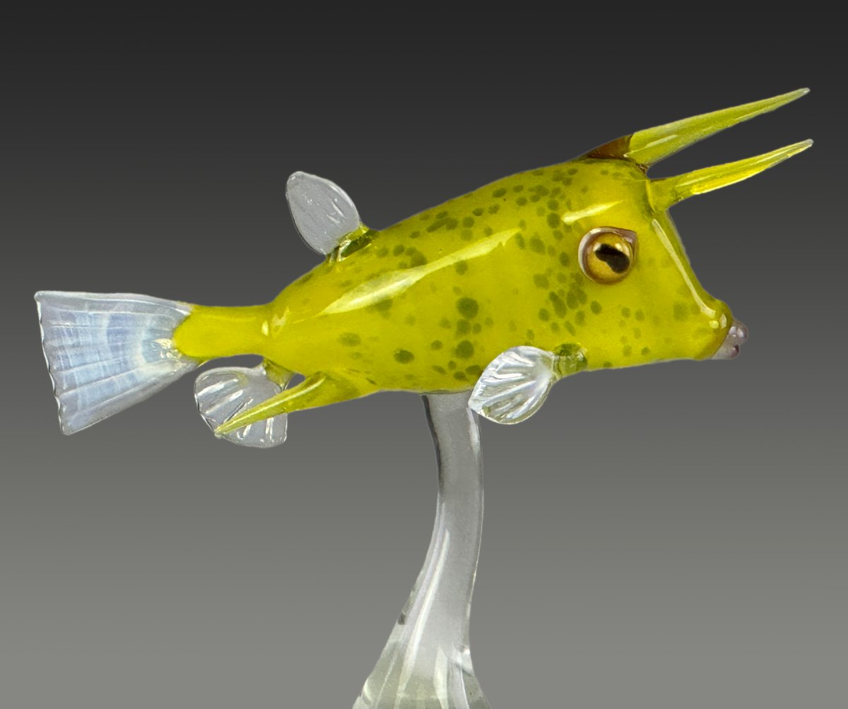Horned Cowfish | Robert Mickelsen Glass Art