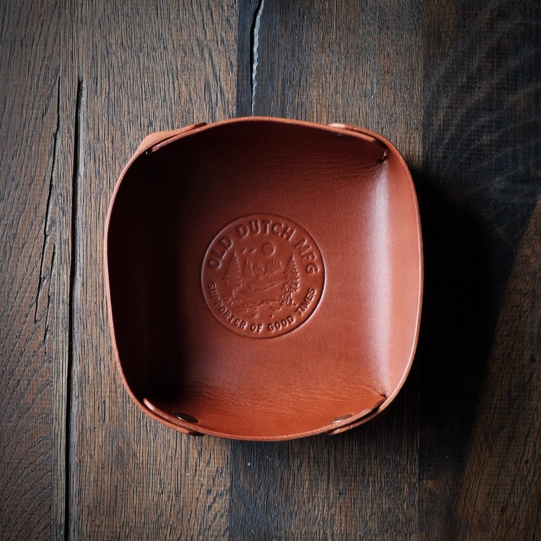 Old Dutch Leatherworks — Old Dutch valet tray "supporter of good times ...