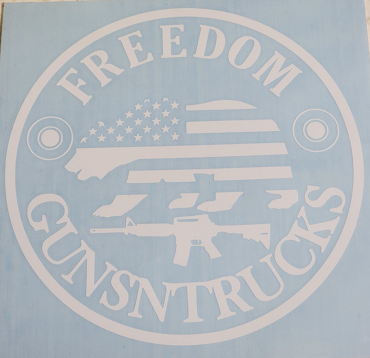 8" FREEDOM DECALS | Freedom Gunsntrucks